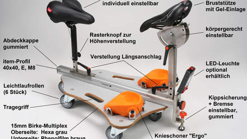 „Roll-Bridge“: Wood-Form optimiert Knierollwagen