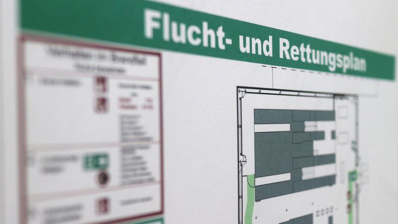 Erstellung von Flucht- und Rettungspläne nach DIN ISO 23601