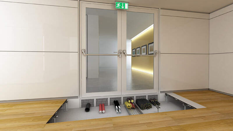 Lindner FirePort EI 90: Geprüftes Kombischott für Bodenhohlräume