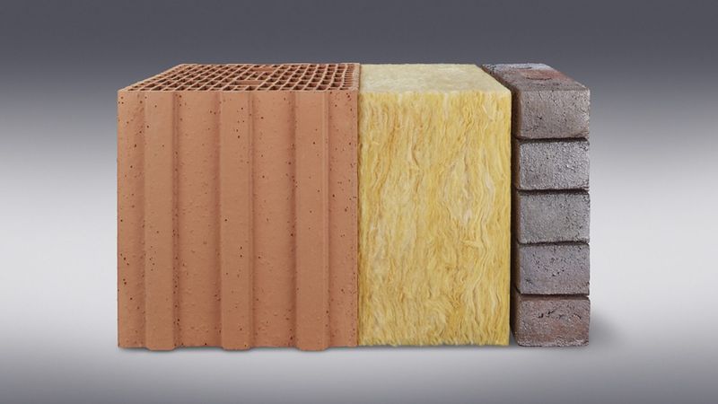 Aufbau von zweischaligem Mauerwerk
