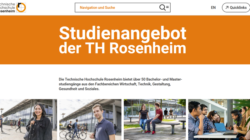 TH Rosenheim startet neue Studiengänge