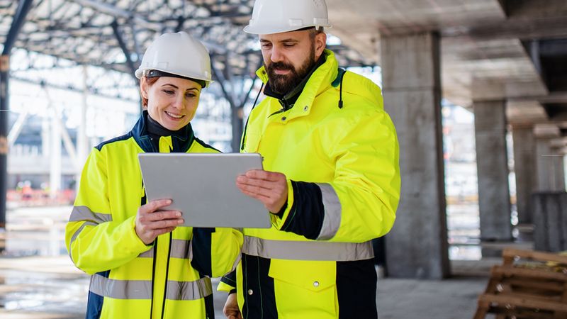 Koordination für die Baustelle