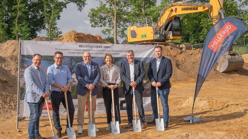 Spatenstich für neue Logistikhalle bei Mellerud