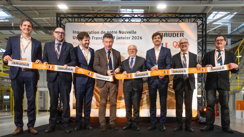 Bauder nimmt erstes Werk in Frankreich in Betrieb